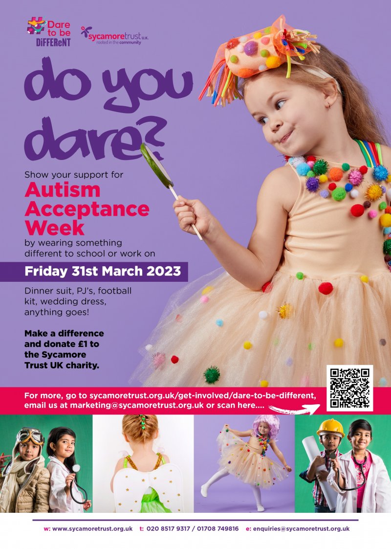 Sycamore Trust - Autism Acceptance Week is back in 2023!